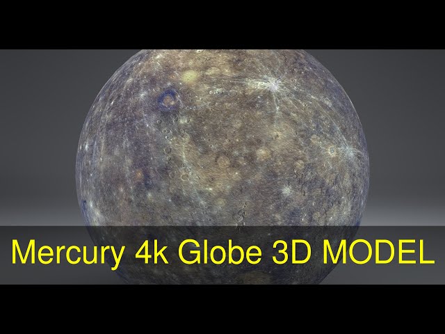 Planet Mercury 3d Model Project
