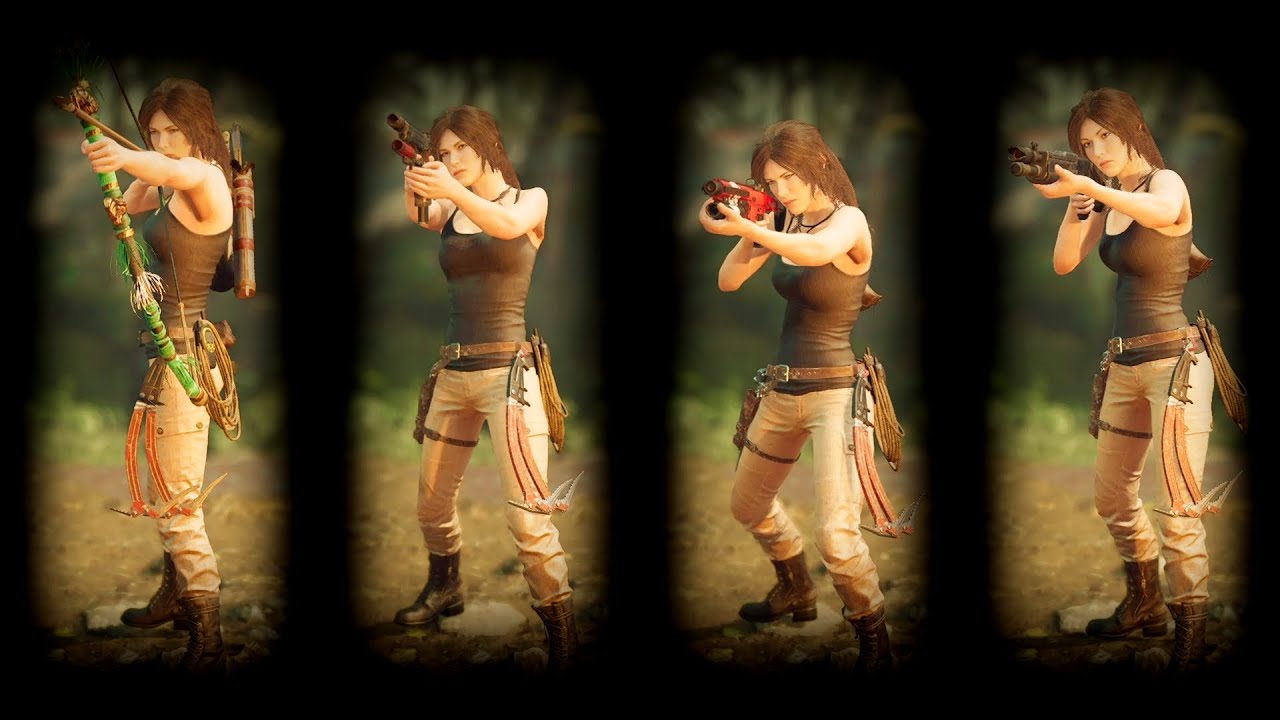 Lara Croft - Weapons and Equipment Showcase - Shadow of the Tomb Raider