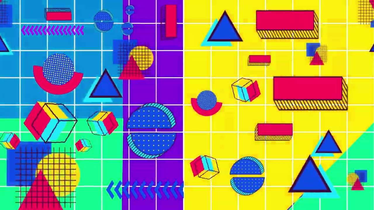 Geometric Abstract Background Video | Free Download & No Copyright