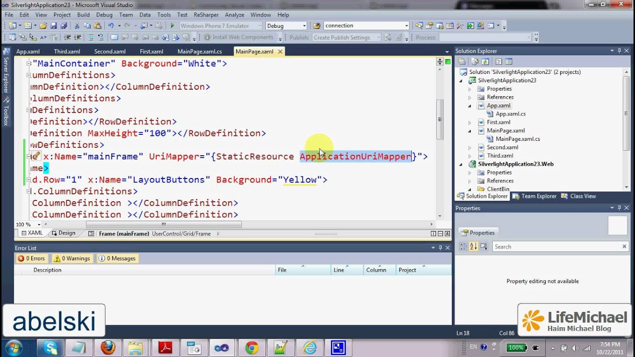 The UriMapper Resrouce in Silverlight