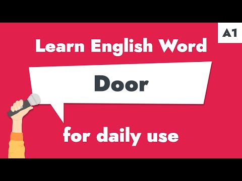 #119 – "Door" | Learn A1 English Noun – Navigate buildings easily.