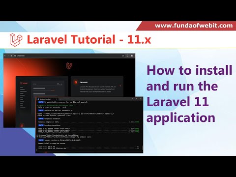 Laravel 11 Tutorial : How to install and run the Laravel 11 application using composer
