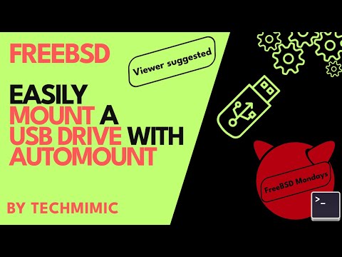Easily mount a USB drive in FREEBSD with AUTOMOUNT