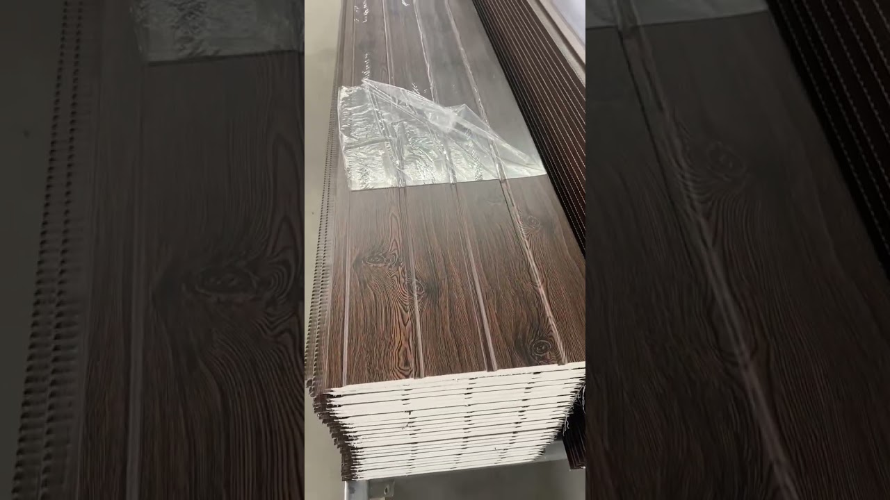 Easy Installation PU Insulated Exterior Wall Panel 16MM