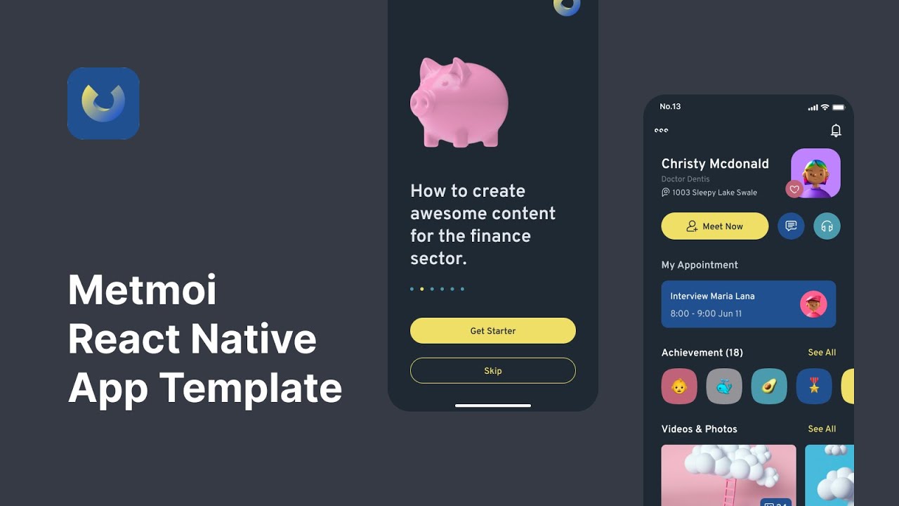 Metmoi - UI KIT React Native App Template