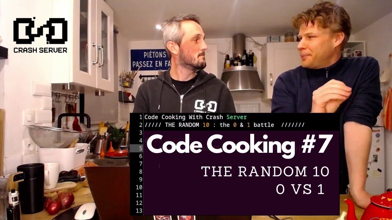 Code Cooking with CrashServer #7 - FoxDot livecoding tutorial : The random 10 - 0 vs 1