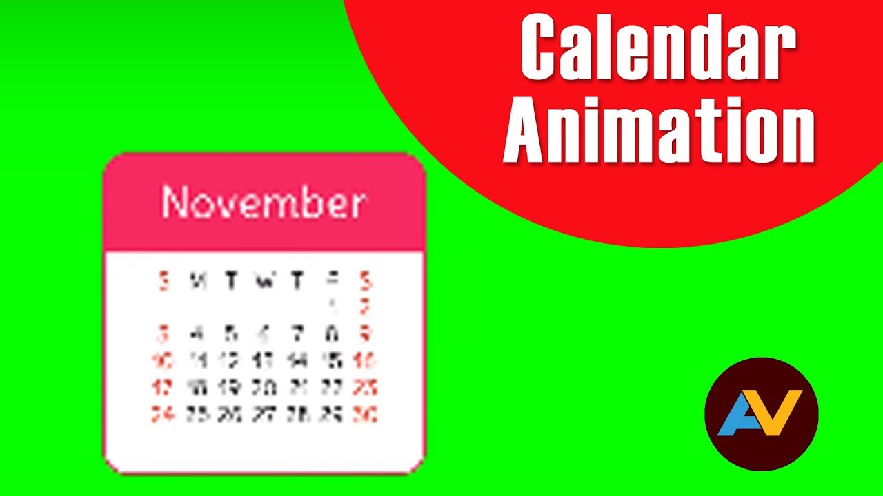 Flip Calendar | Calendar Animation | Animation Video | Free Footage