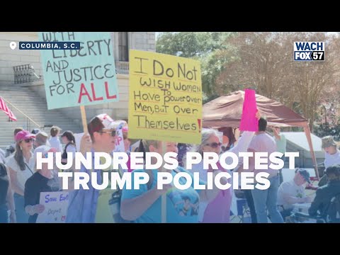 Hundreds Rally At 50501 Protest Against Trump Policies