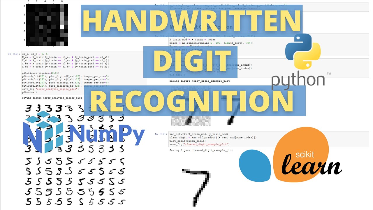 Handwritten Digits Recognition - Classification in Machine Learning