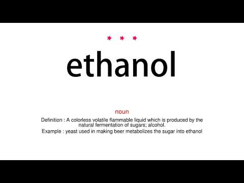 How to pronounce ethanol - Vocab Today