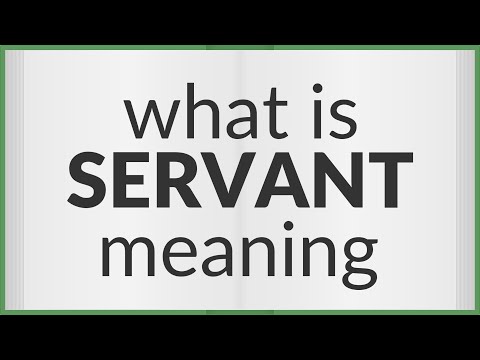 Servant | meaning of Servant