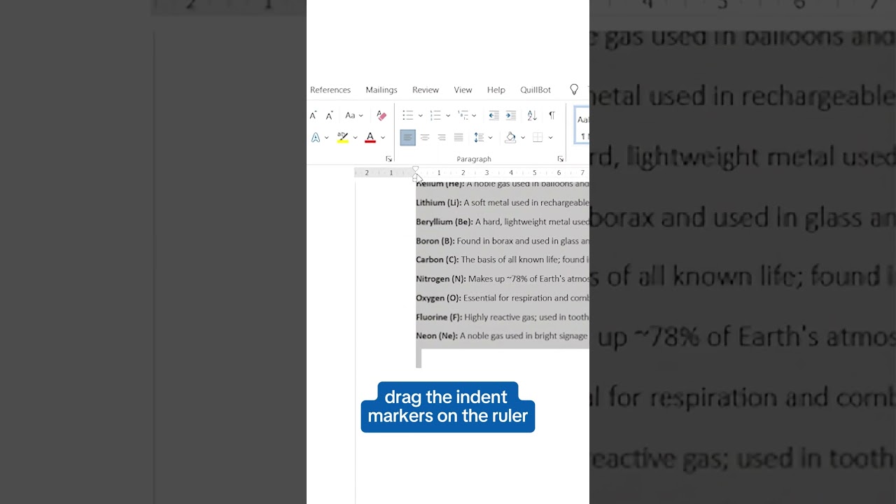 How to quickly align text using the ruler and tab key. 🧠😲   #msoffice #office365 #wordtip