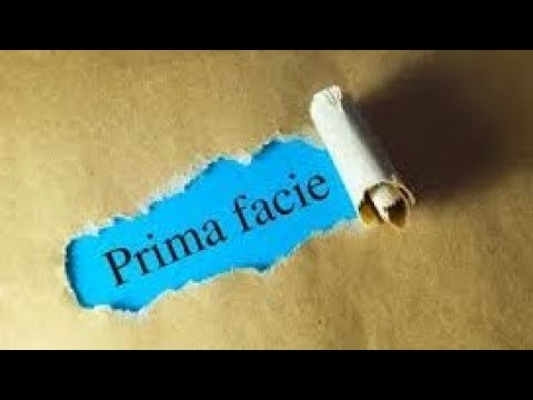 prima facie meaning
