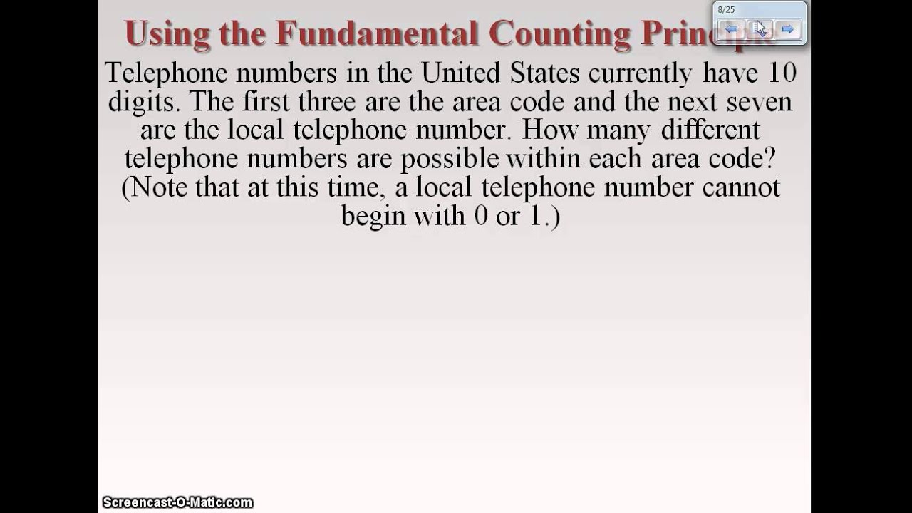 9.1 Basic Combinatorics Part A
