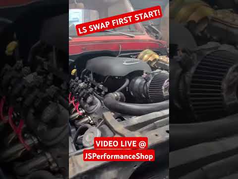 First fire up of the 5.3L LS in my 1971 GMC! #lsswap #c10 #automobile #mechanic