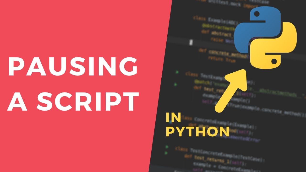 Pausing a script - 1 Minute Python Tutorial #shorts