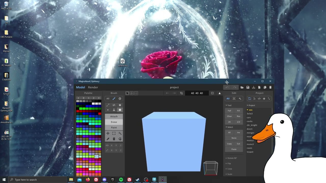 How to voxelate an OBJ Model with MagicaVoxel