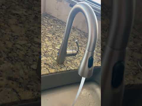 Moen Faucet Single Hole Pull Down Kitchen Faucet with MotionSense installation in Artesia.
