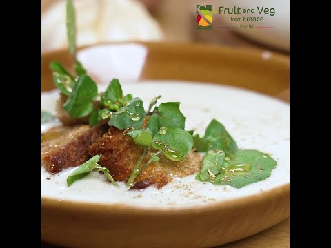 Recipe of French Garlic roasted creamy soup -