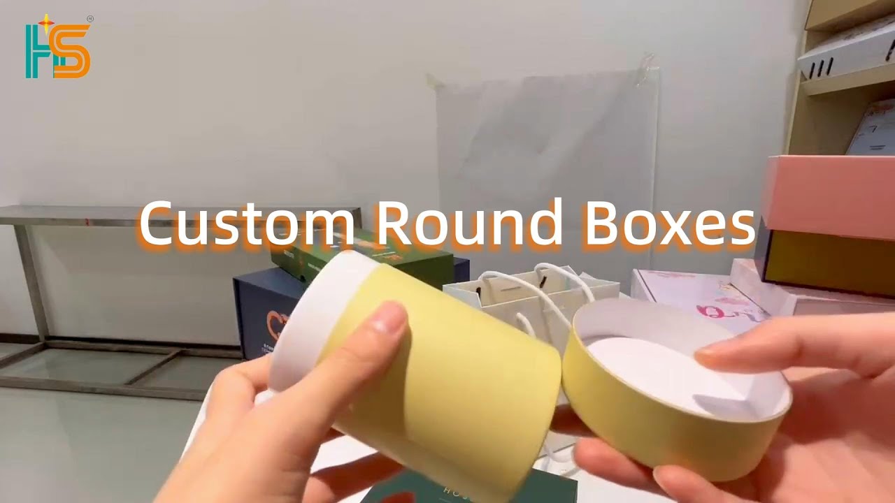 Custom round boxes wholesale
