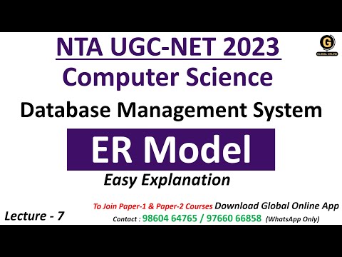 ER Diagram in DBMS Video Lecture - Crash Course for UGC NET Computer science