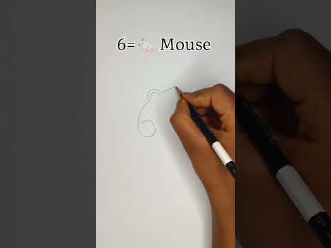 Kids drawing. Easy to draw 6=Mouse | Beginners pencil drawing.Basic Art for kids. #beginnerart #kid