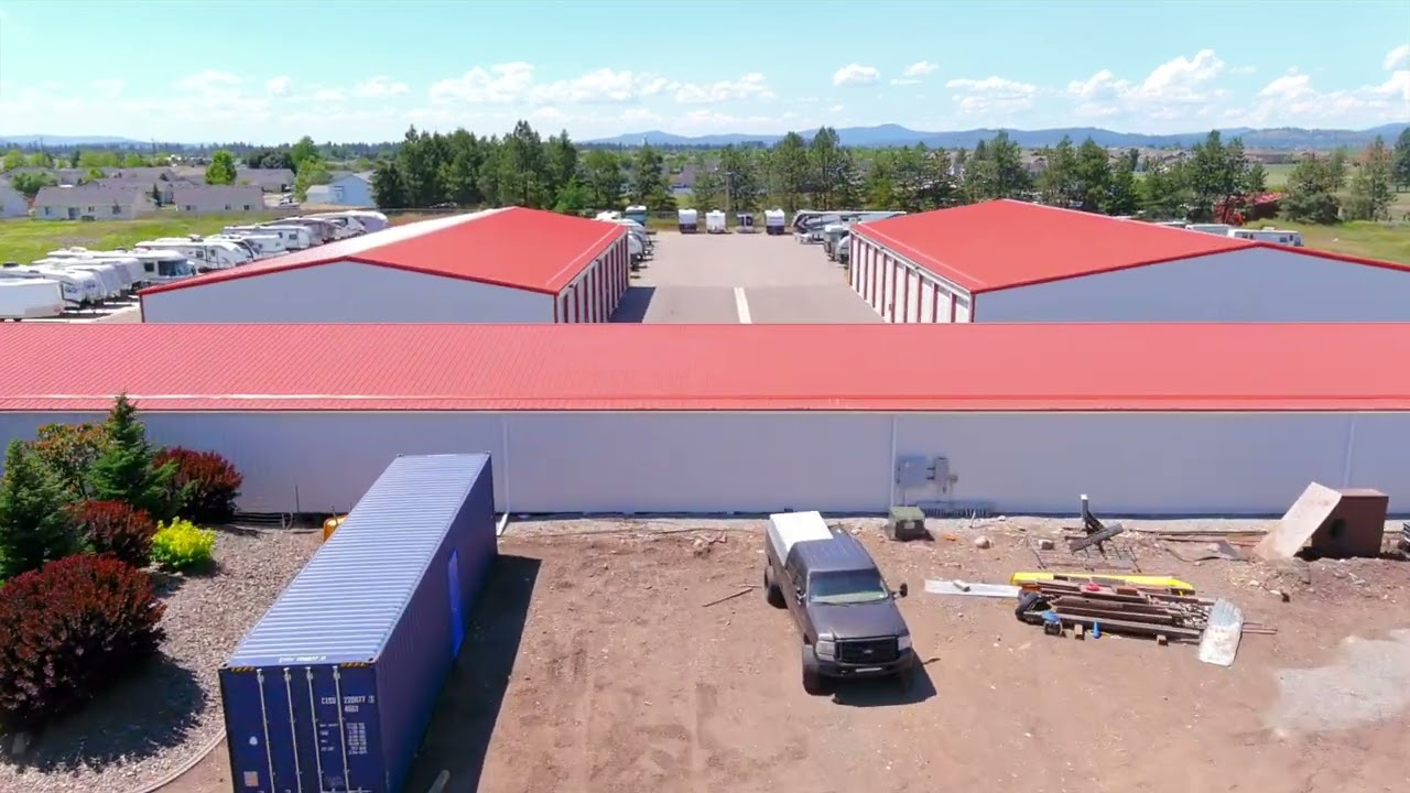 Post Falls Storage Aerial Video