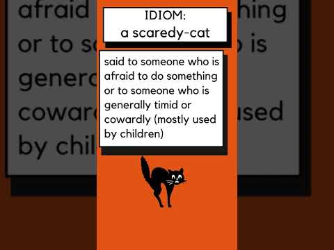IDIOM: a scaredy-cat