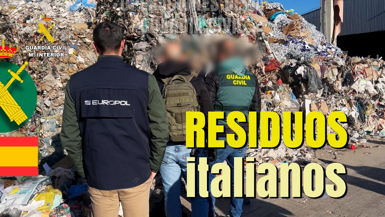 Desarticulada una organización dedicada al tráfico ilícito de residuos urbanos procedentes de Italia