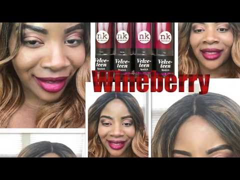 NK Makeup Velveteen lipsticks Review| Swatches