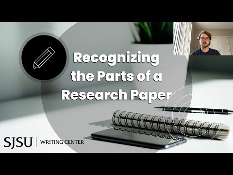 Recognizing Parts of a Research Paper