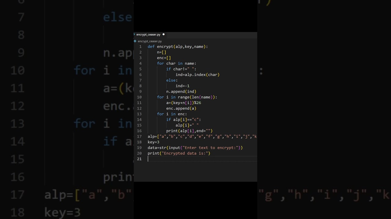 Encrypt messages using python. #cryptography #blockchain #python