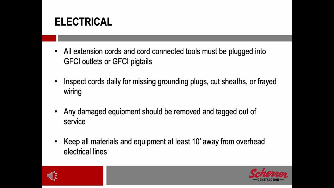 Scherrer Safety Orientation