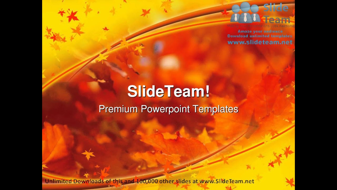 Autumn Leaves Nature PowerPoint Templates Themes And Backgrounds ppt themes