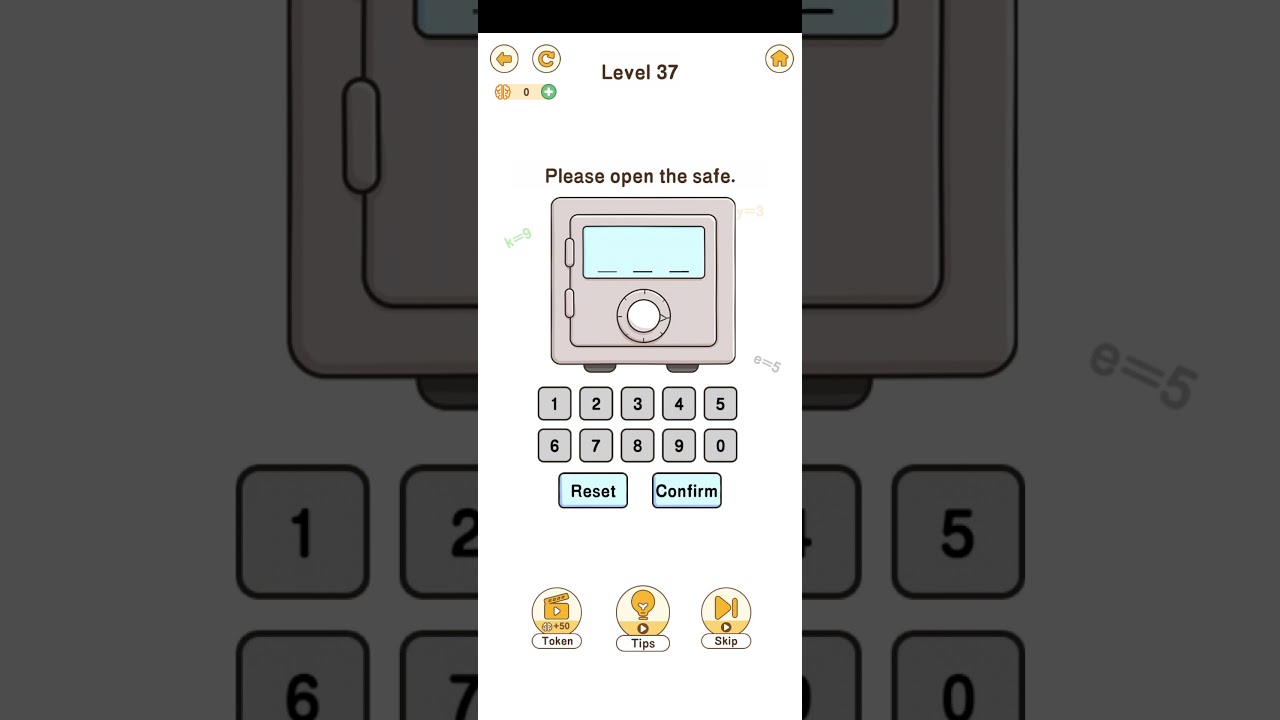Brain Go Level 37 | Brain Go Please open the safe