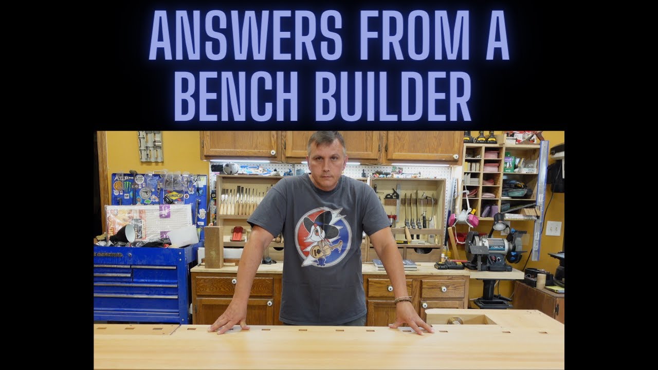 Scandinavian Style Workbench with a Tail Vise and Shoulder Vise - Woodworking Work holding options