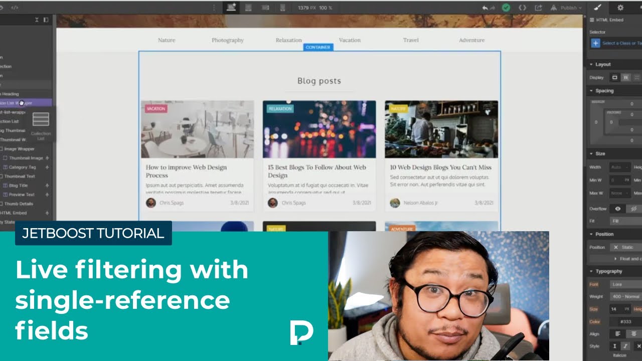 Live filtering with single-reference fields  — Jetboost Tutorial