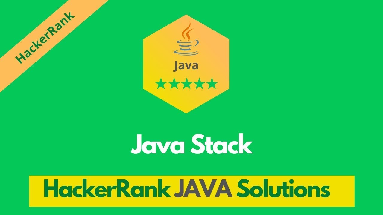 HackerRank Java Stack problem solution in Java | Java problems solutions | Programmingoneonone