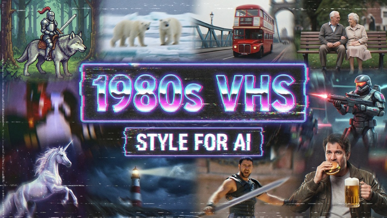 1980s VHS movie style prompt for AI images and videos