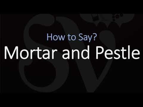 How to Pronounce Mortar and Pestle? (CORRECTLY)