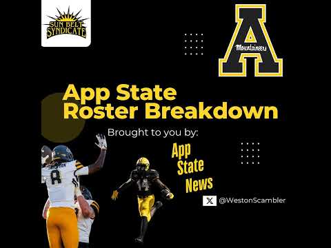 App State Football Roster Breakdown ft. Weston Scambler (App State News)