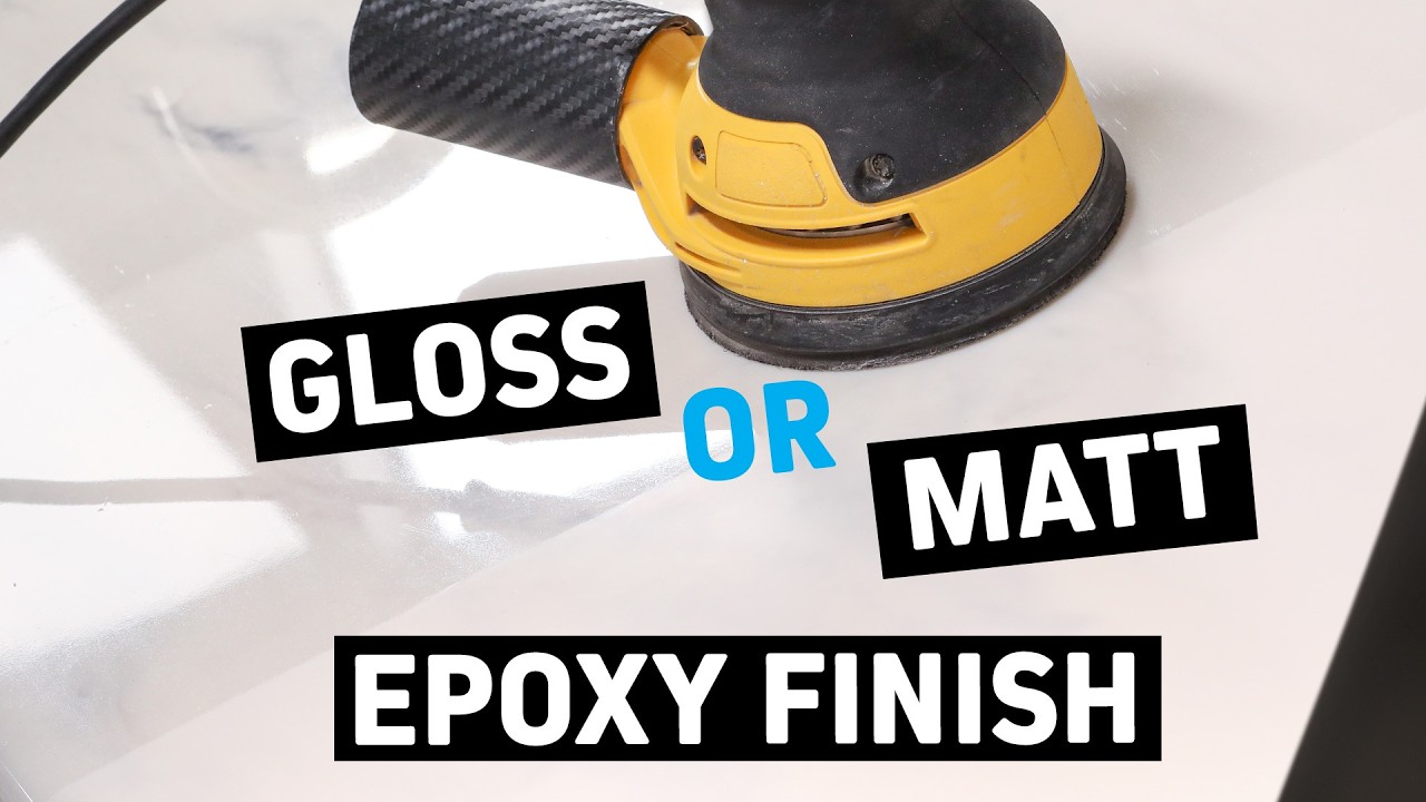 How to Get a Matt or Satin Finish on Epoxy Countertops