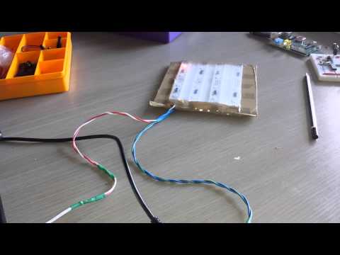Arduino usb powerd 4x4 ledmatrix (LPD8806 and fastled)