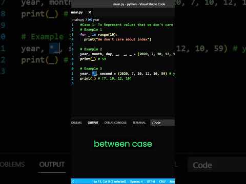 UNDERSCORES in Python #programming #python #coding #pythontutorial #pythonunderscore#underscore