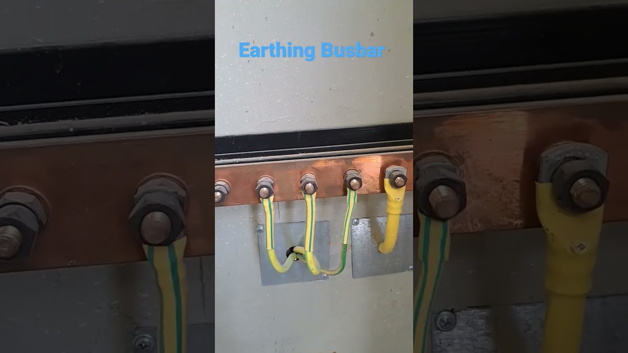 Earthing Busbar #shortfeed #electrical #electricalwork #electricalpanels #shortviral