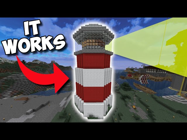 How to build a lighthouse in Minecraft