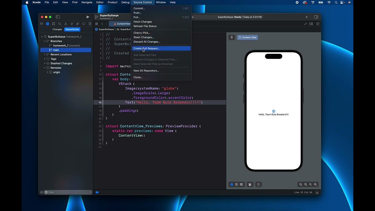 Using Xcode for Source Control