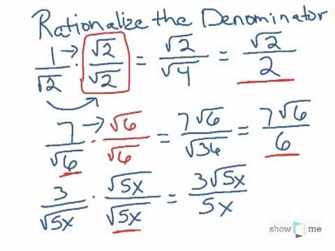 Rationalizing the Denominator