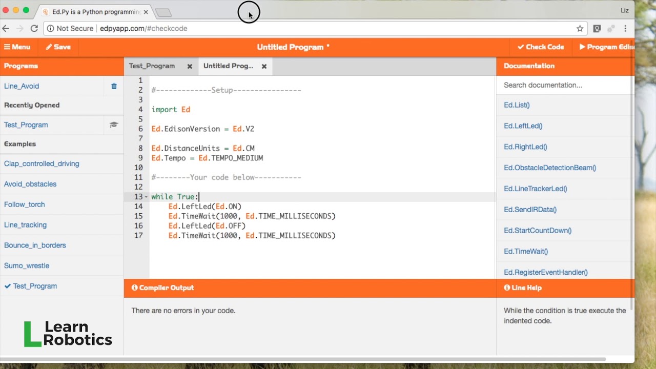 Meet Edison Setup Tutorial Using Python