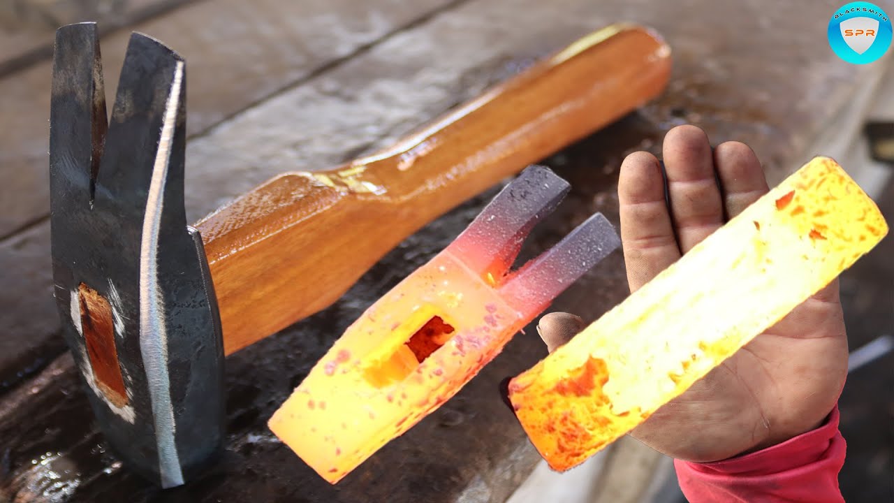 Making A Beautiful Double Functions Hammer Crowbar.